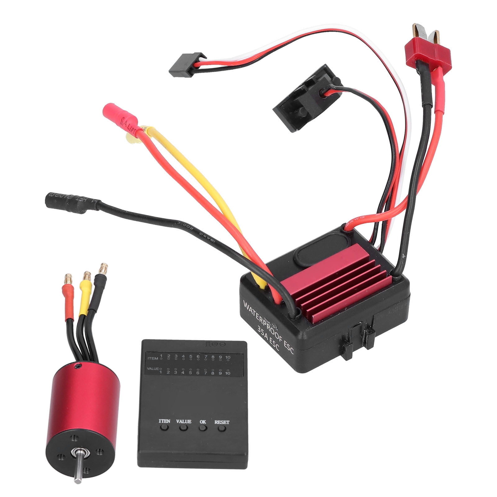 2838 4500kv 4p Brushless Motor 35a Brushless Esc Programming Card For 1 14 Rc Car