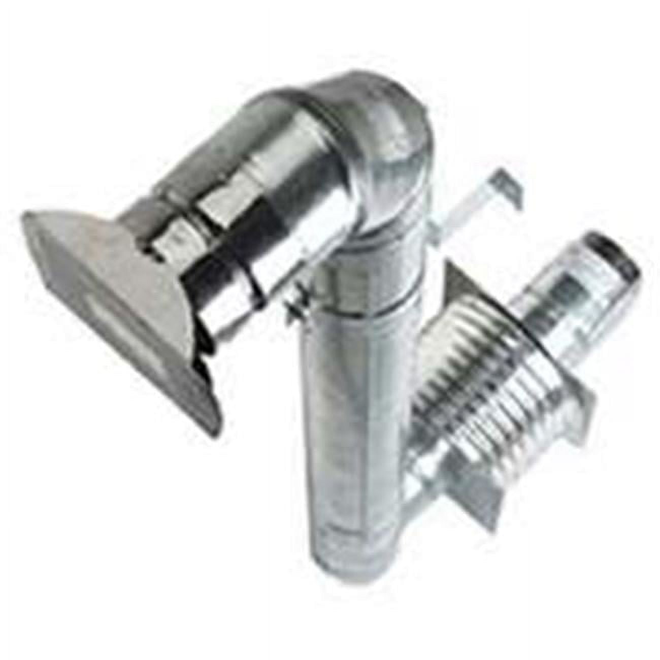 Ricki's Rugs 3 In. Through-The-Wall Pellet Stove Chimney Kit, Stainless ...