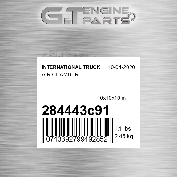 284443C91 AIR CHAMBER fits INTERNATIONAL TRUCK (New OEM) - Walmart.com