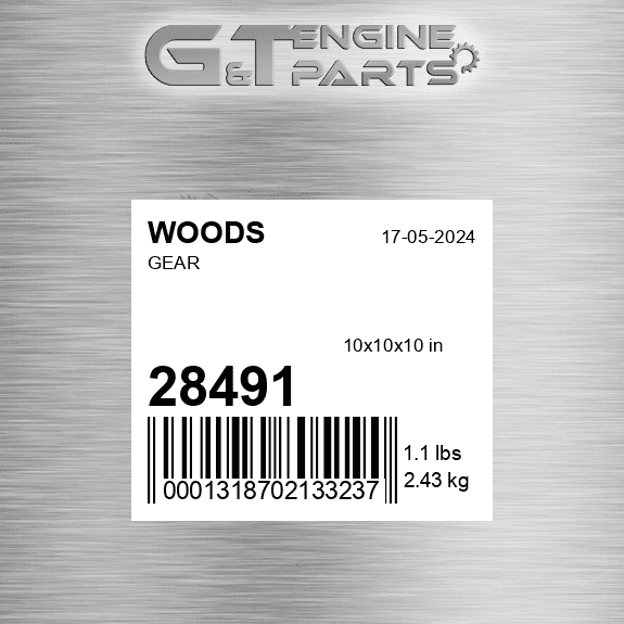 28491 GEAR fits WOODS (New OEM) - Walmart.com