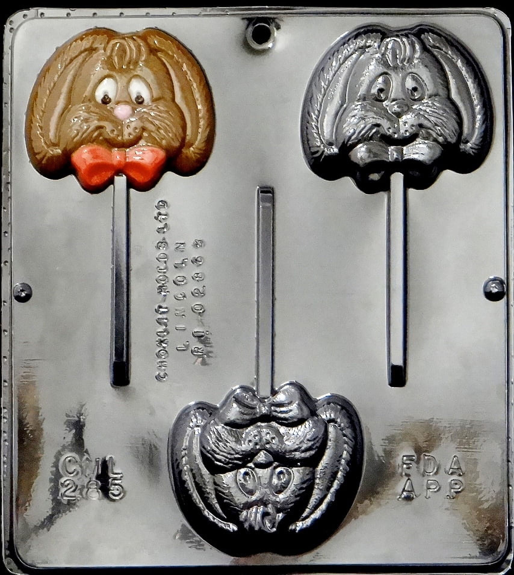 285 Floppy Ear Dog Pop Lollipop Chocolate Candy Mold - Walmart.com