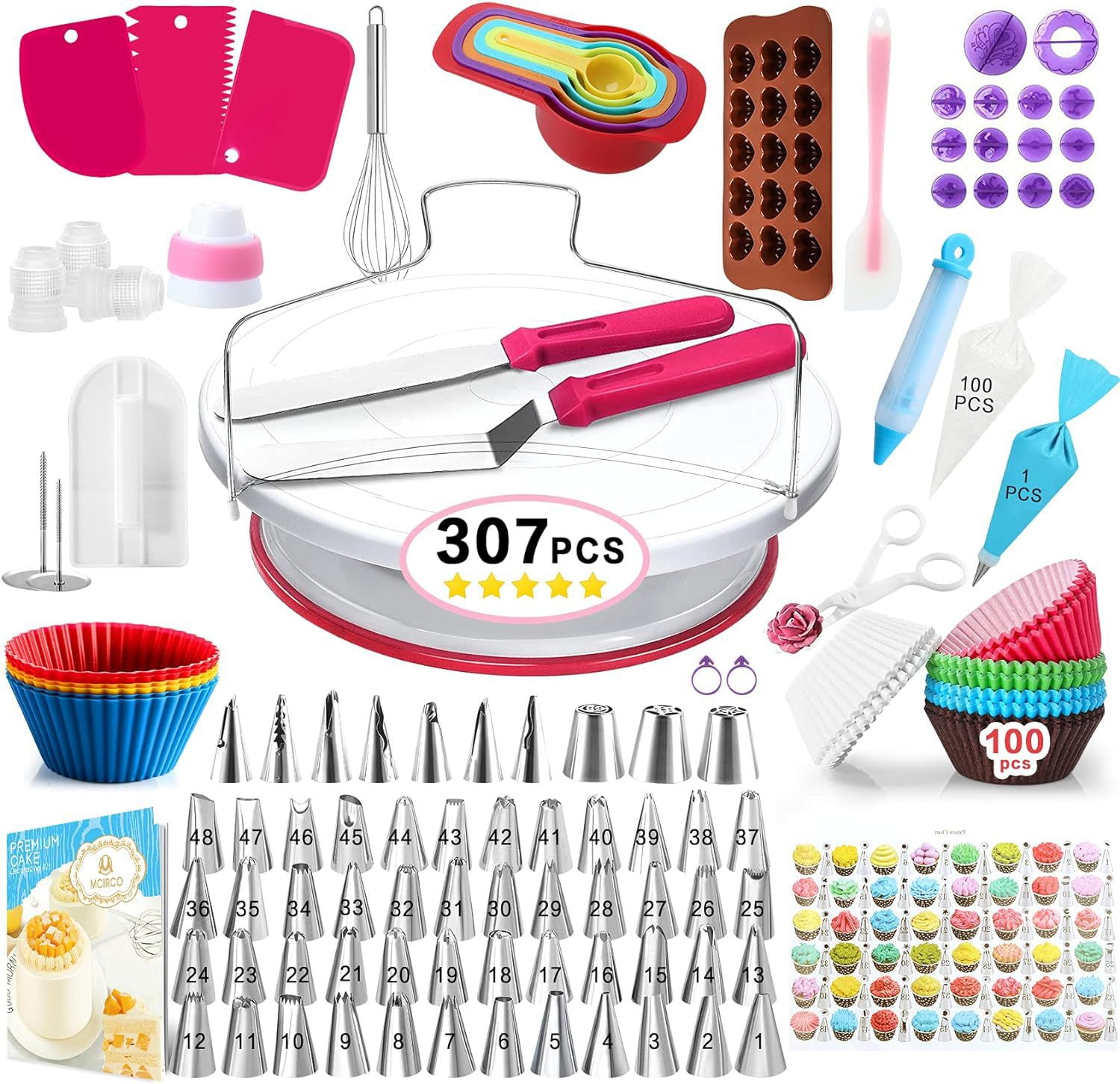 285PCS Cake Decorating Supplies Cake Decorating Kits for Beginners ...