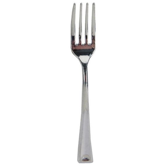 288 Count Bulk Pack Silver Metallic Sensations Mini Forks - Walmart.com