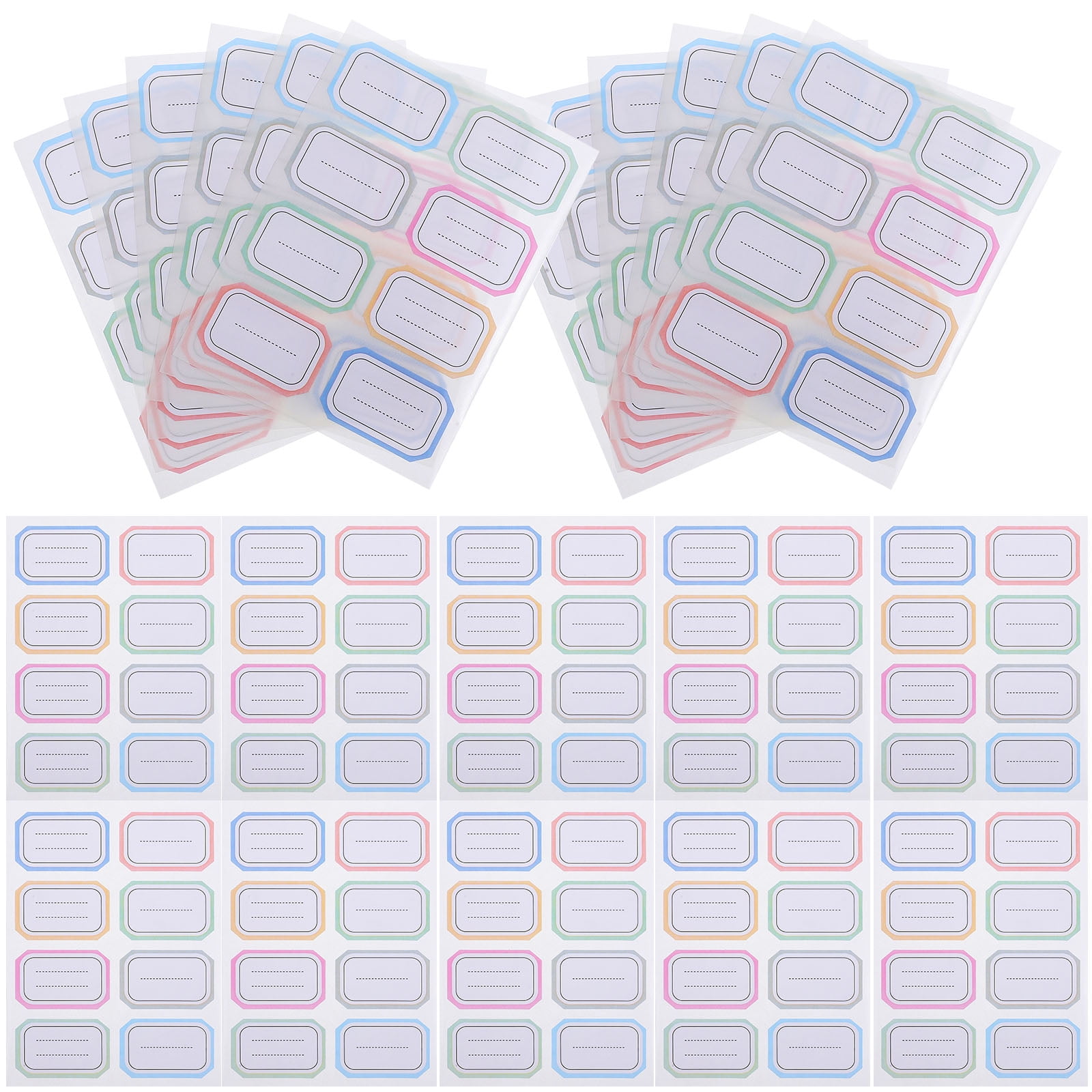 288 Pcs Transparent Lace Stickers Handwritten Label - Walmart.com