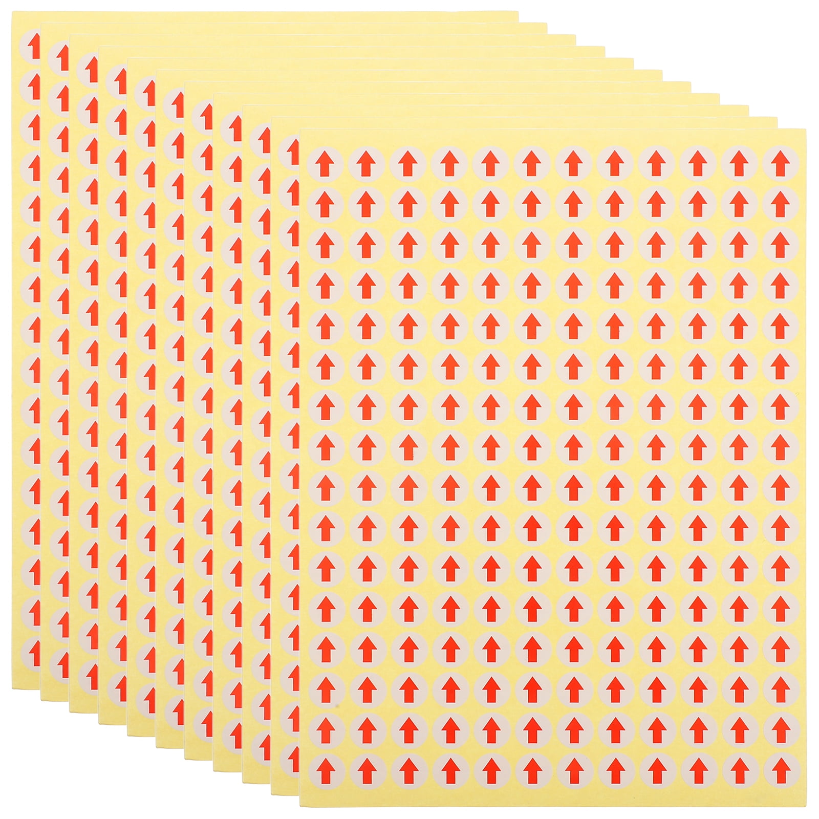 2880Pcs Small Red Arrow Stickers Self Adhesive Indicator Signs for ...