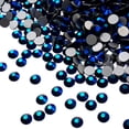 2880pcs Crystal Lane DIY SS12 (3mm) Jet AB Glass Round Flat Back ...