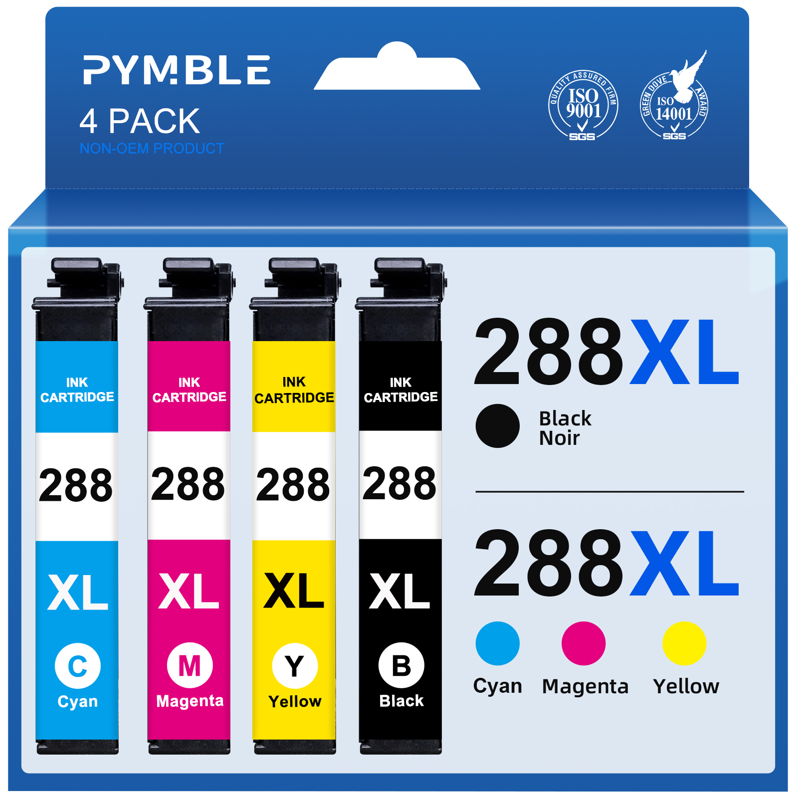 LD Compatible Epson T288XL / T288 / 288 Set of 3 High Yield Cartridges ...