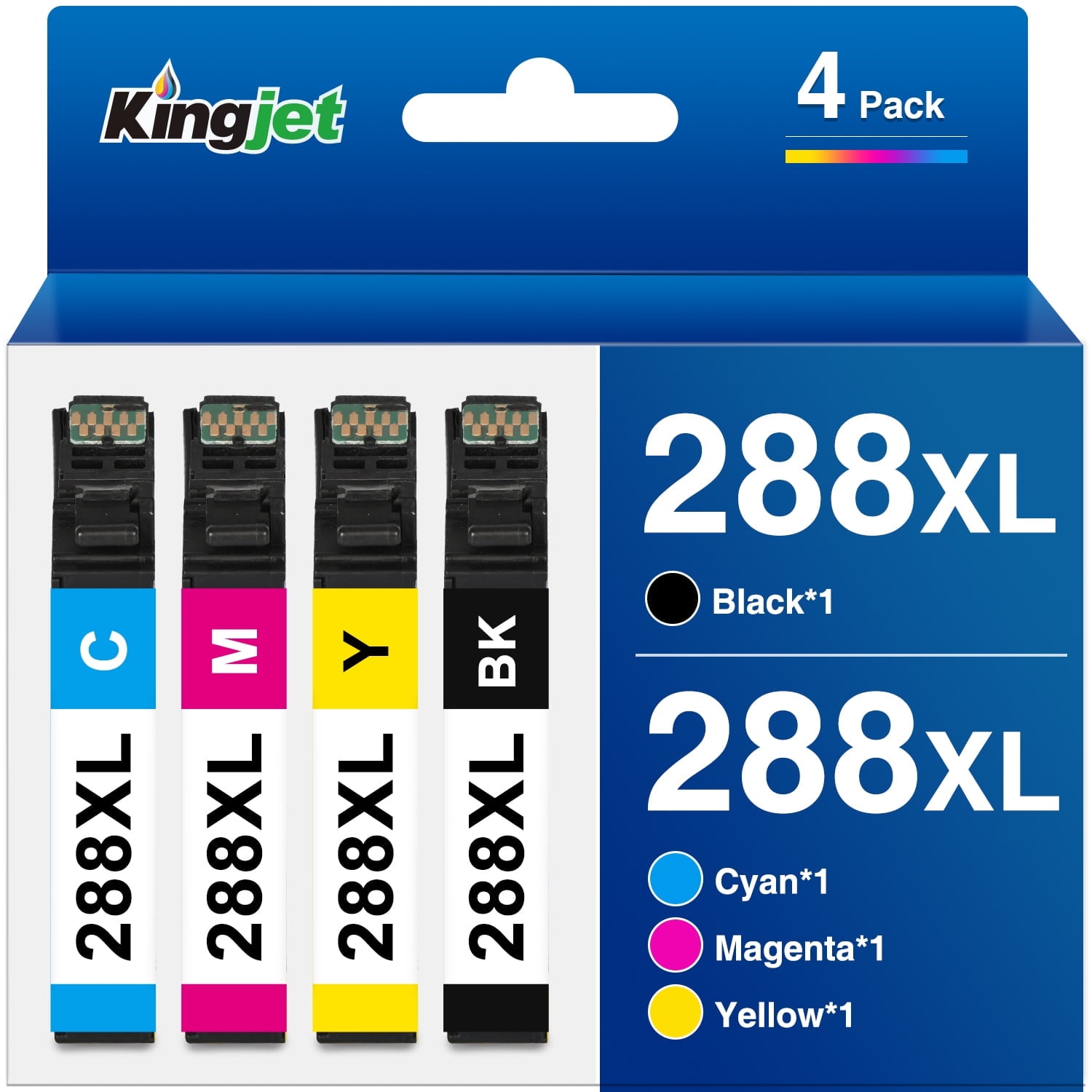 Epson 288XL Ink Cartridge, 4 Pack for Expression Home XP-440, XP-330 ...