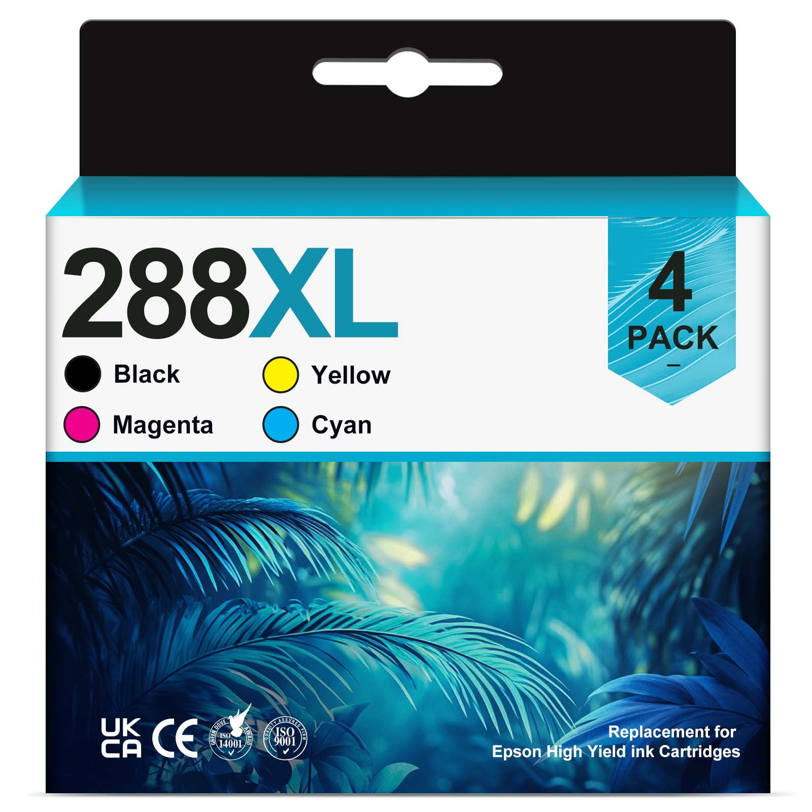 288XL Ink cartridge for Epson 288 Ink Cartridges Combo Pack Works with XP-440 XP-430 XP-446 XP ...