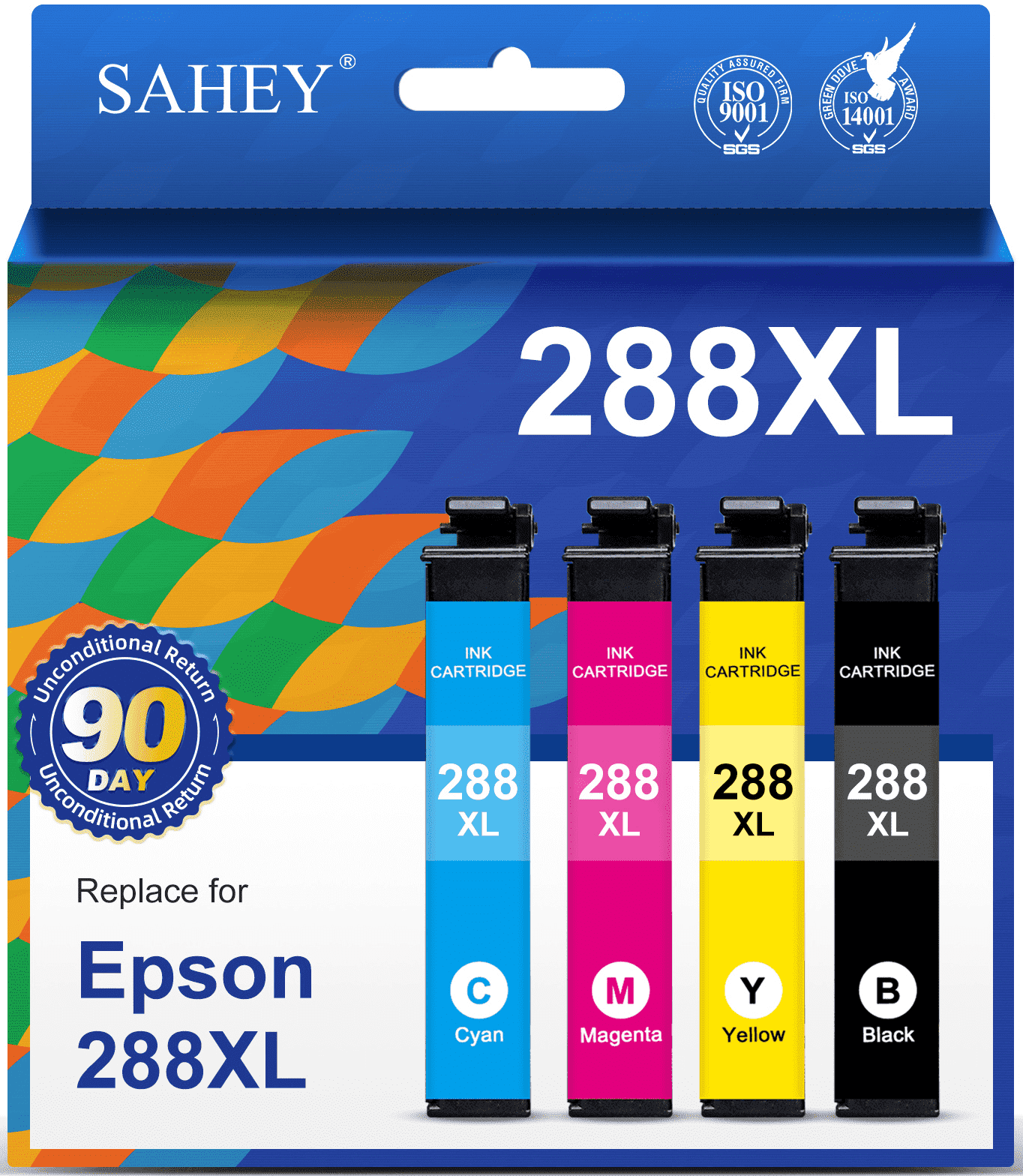Sahey 288XL Ink Cartridge Replacement, High Capacity for Epson Printers ...