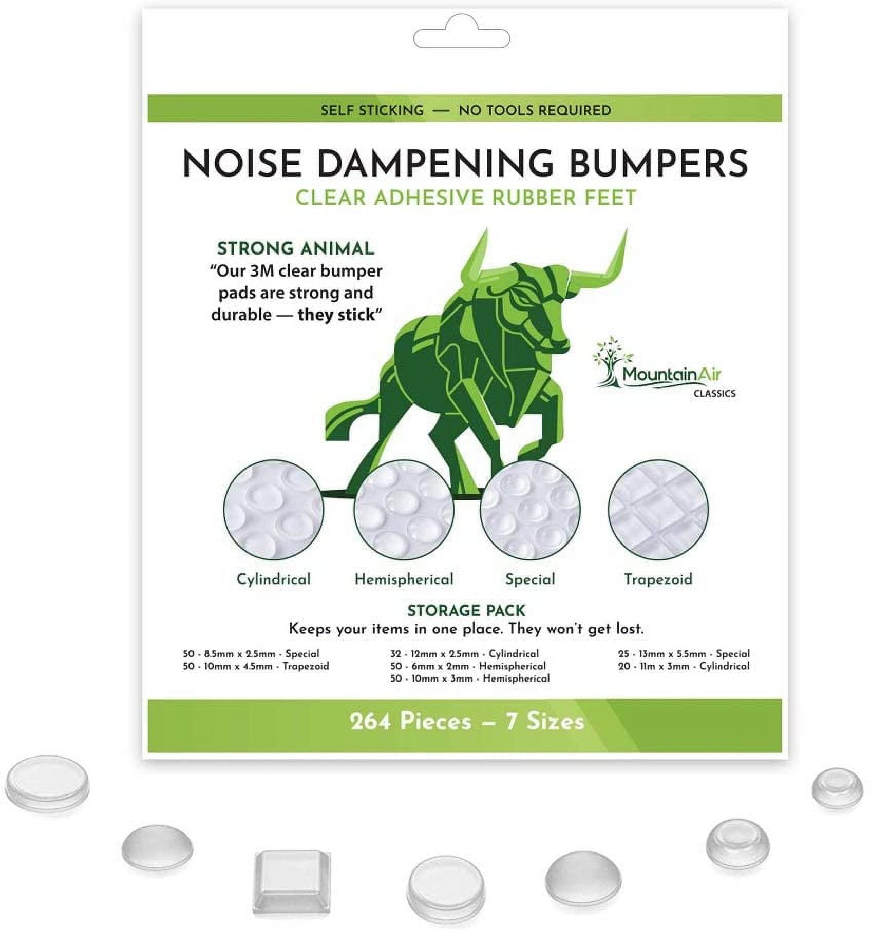 Shepherd Hardware 9565E 3/4-Inch SurfaceGard Clear Adhesive Bumper Pads ...