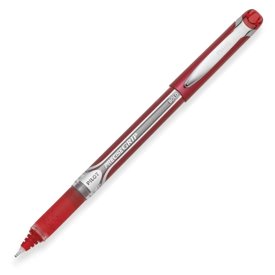 28903 Pilot Precise Grip Needle Rollerball Pen Red Bold Tip Pack of 2 ...