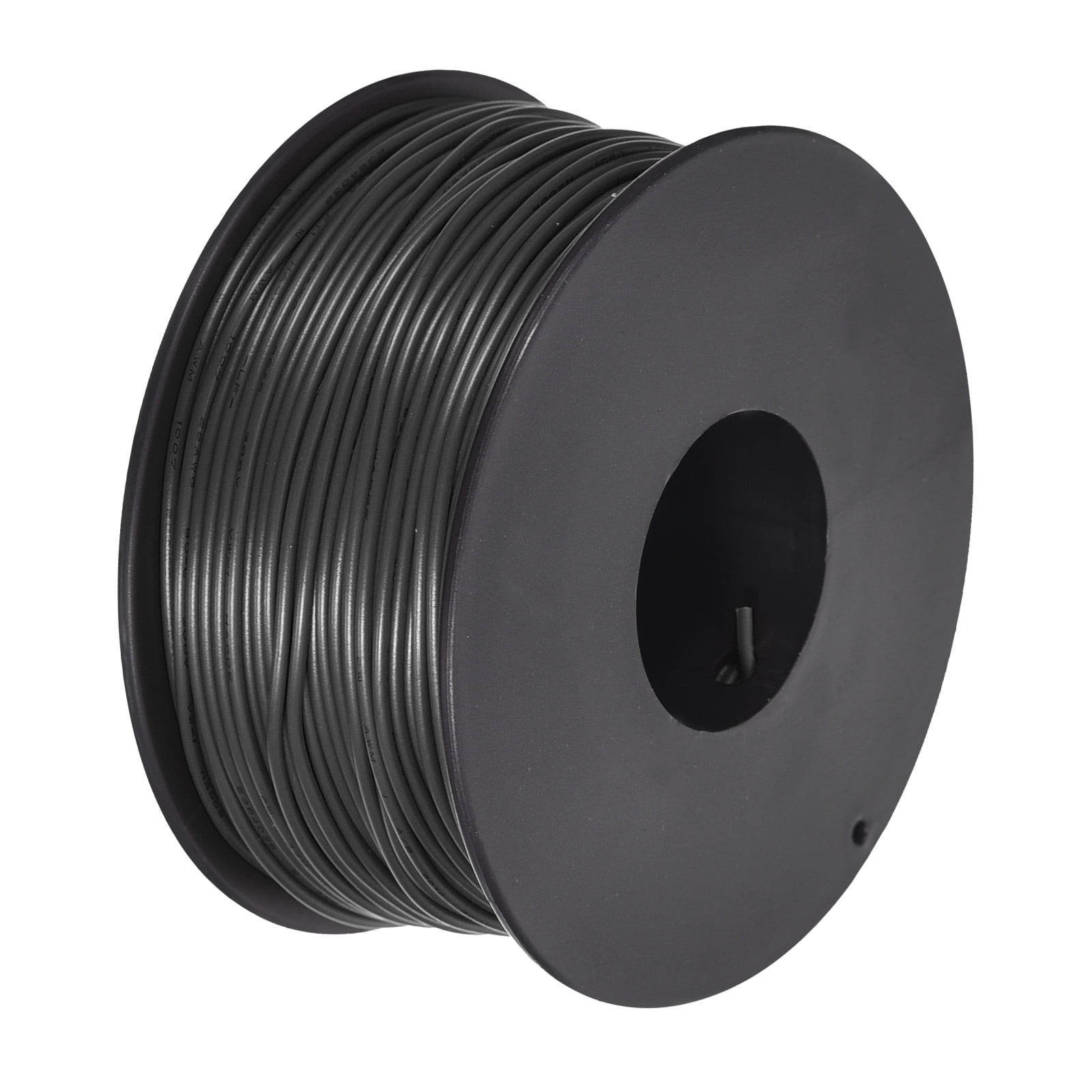 Uxcell 28AWG Stranded Wire Hookup 50M/164ft Black Electrical Wire ...