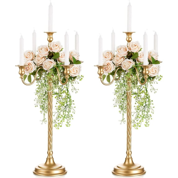 28In Floor Candelabra Tall Taper Candlestick for Candle and Floral ...