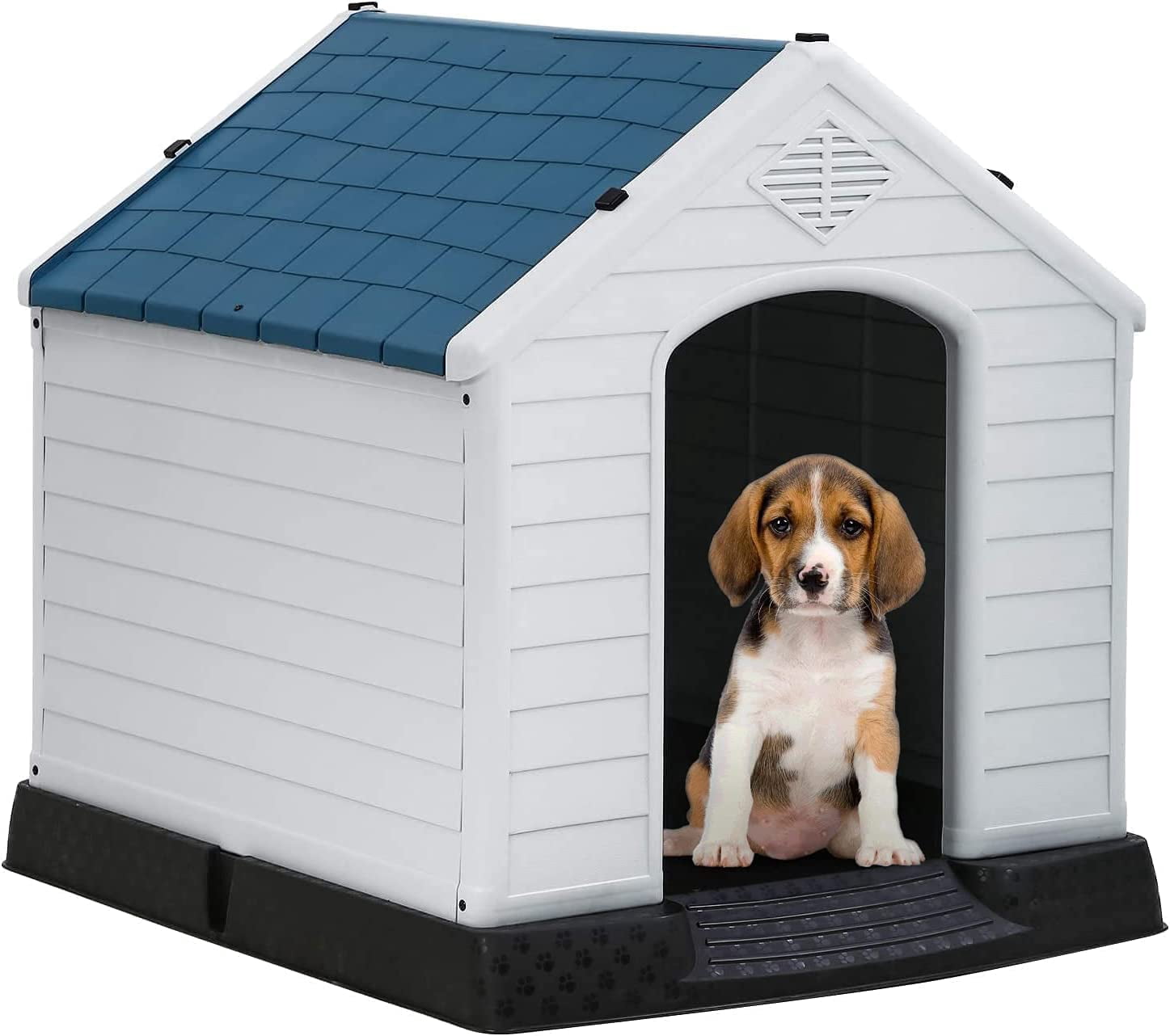 28Inch Large Dog House Insulated Kennel Durable Plastic Dog House for ...