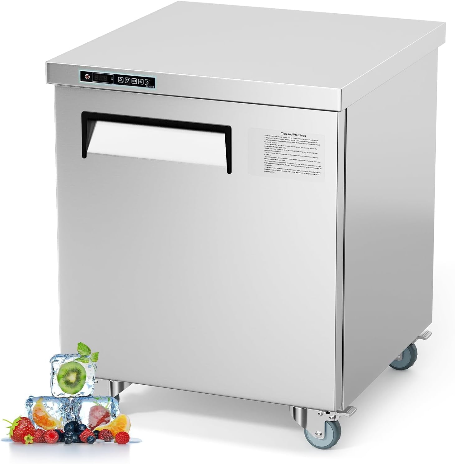 28Inch Refrigerator Sandwich/Salad Prep Table Refrigerator,7.42 cu. ft ...