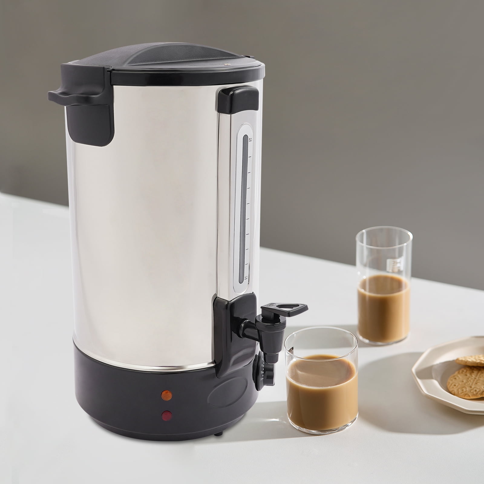 28L Commercial Coffee Maker, Stainless Steel Coffee Dispenser, Hot ...