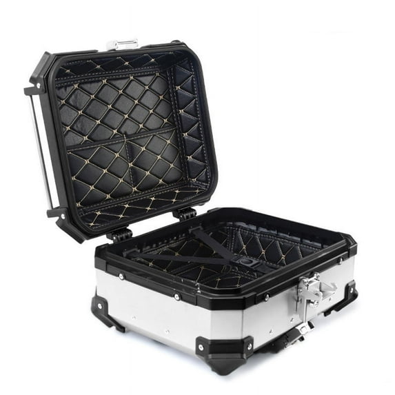 28L Motorcycle Top Case, Aluminum Alloy Waterproof Motorcycle Top Box ...