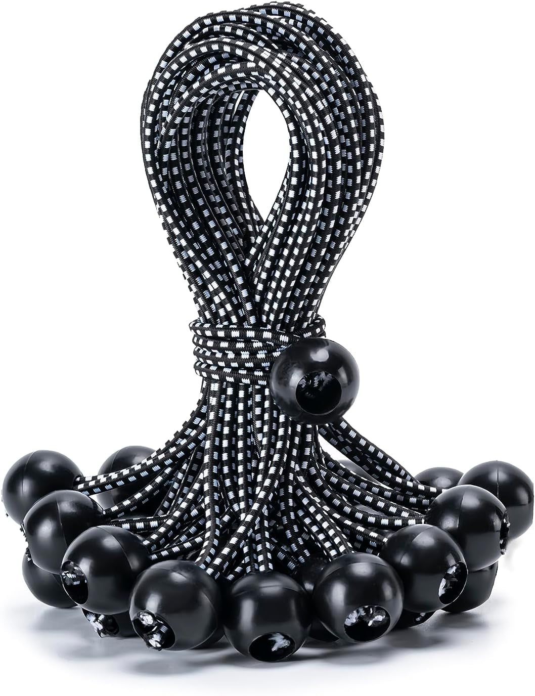 28Pack Ball Bungee Cord, 9 Inch Heavy Duty Bungie Cord Balls Canopy ...