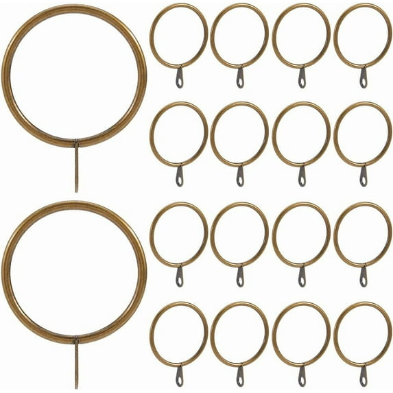 28Pcs Bronze Curtain Ring Drapery Eyelet Curtain Rings 1.5 Inch Metal ...