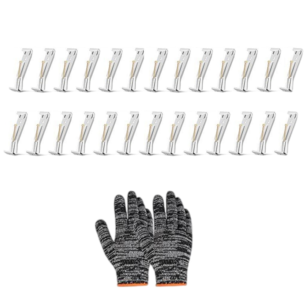 28Pcs Concealed Gutter Hangers Rain Gutter Brackets with Screws and ...