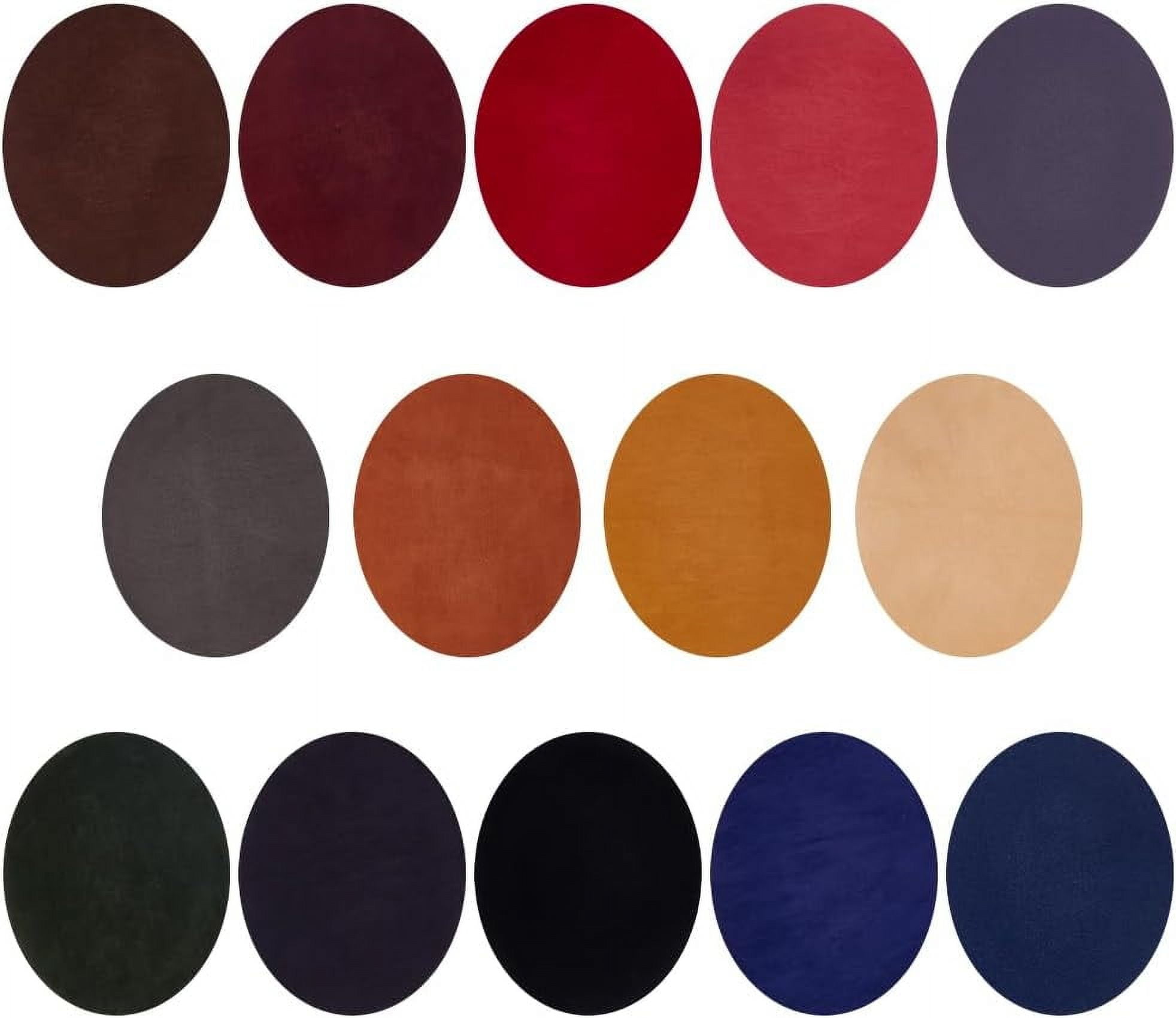 28Pcs Elbow Patches 14 Colors Oval Elbow Knee Patches Sew On/Iron-on ...