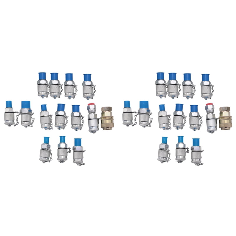 28Pcs Hydraulic Pressure Test Point Testing Coupling Adapter Set for ...