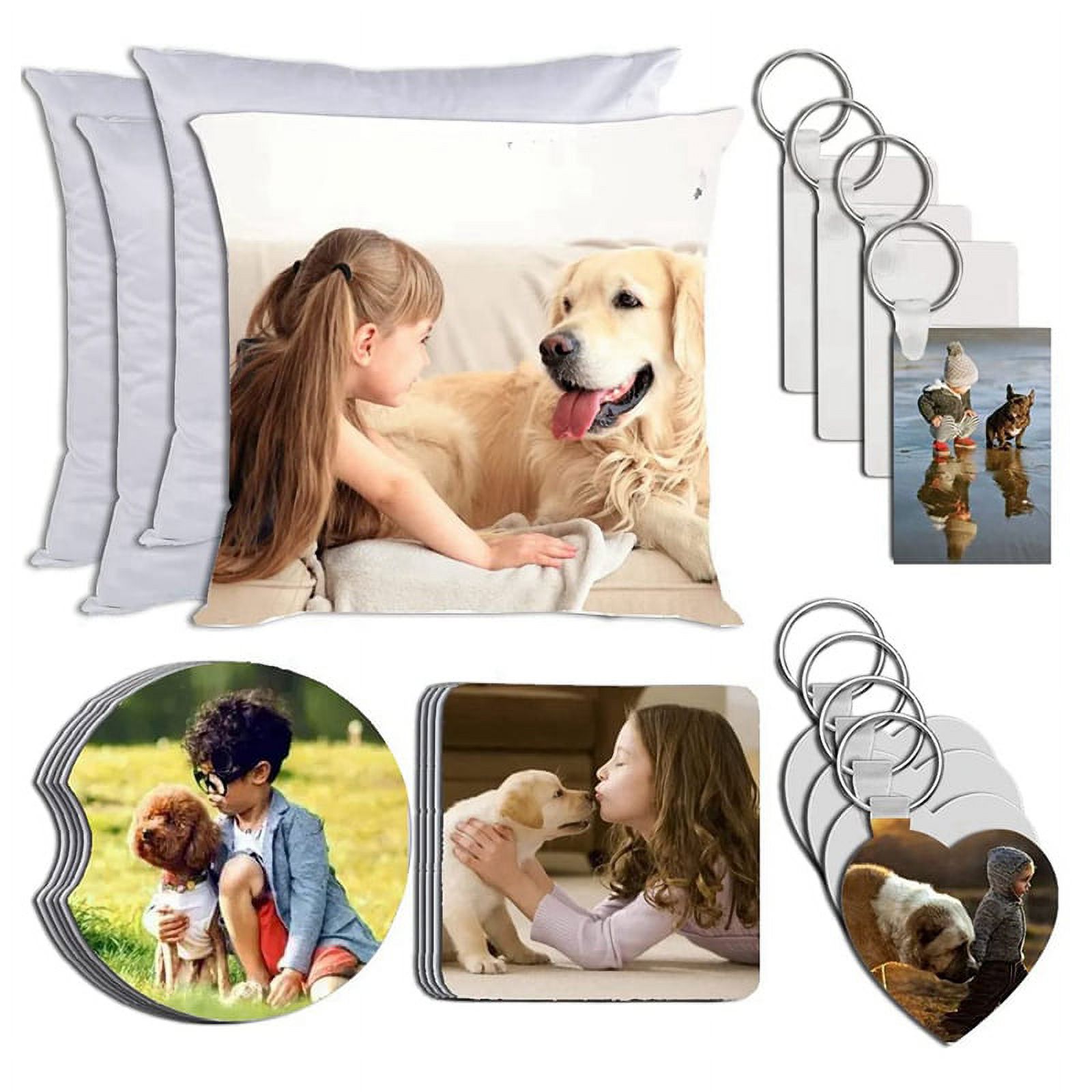 28Pcs Sublimation Blanks Set, , Cup Mats DIY Sublimation Heat Press ...