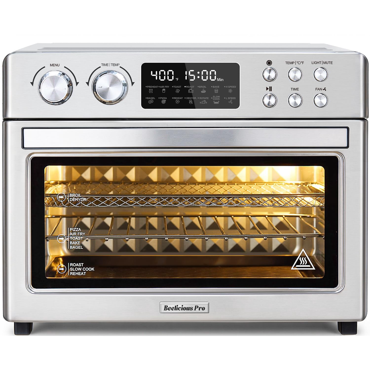 28QT Air Fryer Toaster Oven Combo, Large 12-in-1 Convection Countertop ...