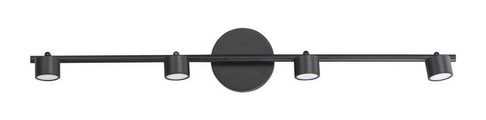 -28W 4 Led Fixed Rail Track Light-5 Inches Wide By 5.75 Inches High ...