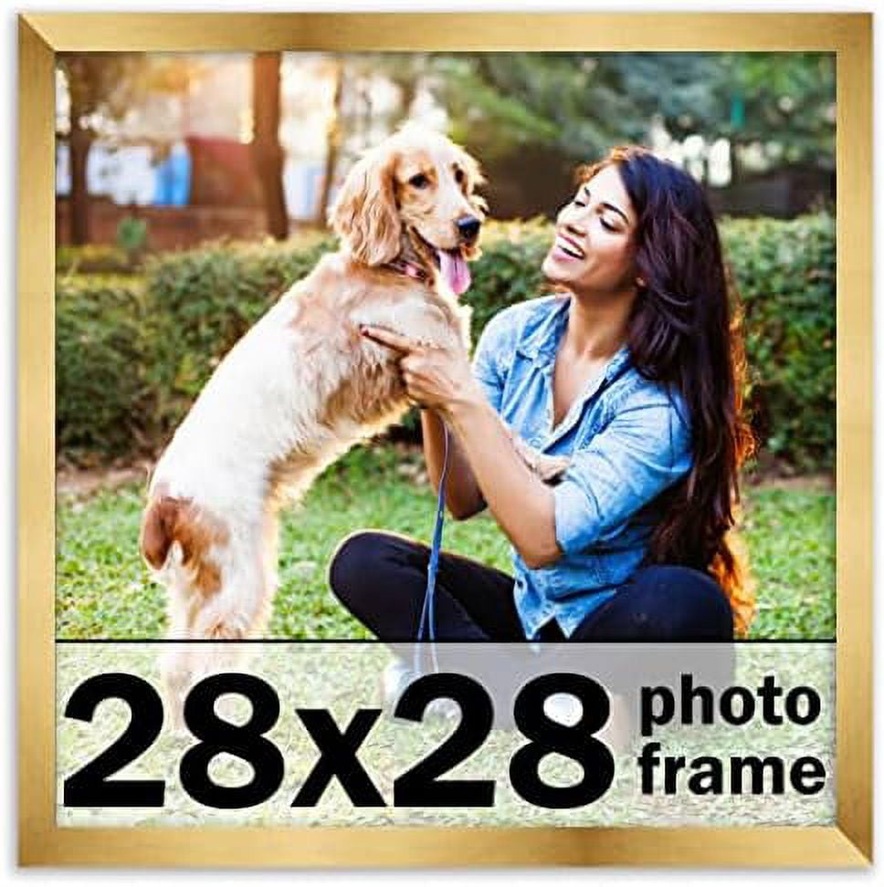 28X28 Frame Bronze Picture Frame - Modern Photo Frame Includes UV ...
