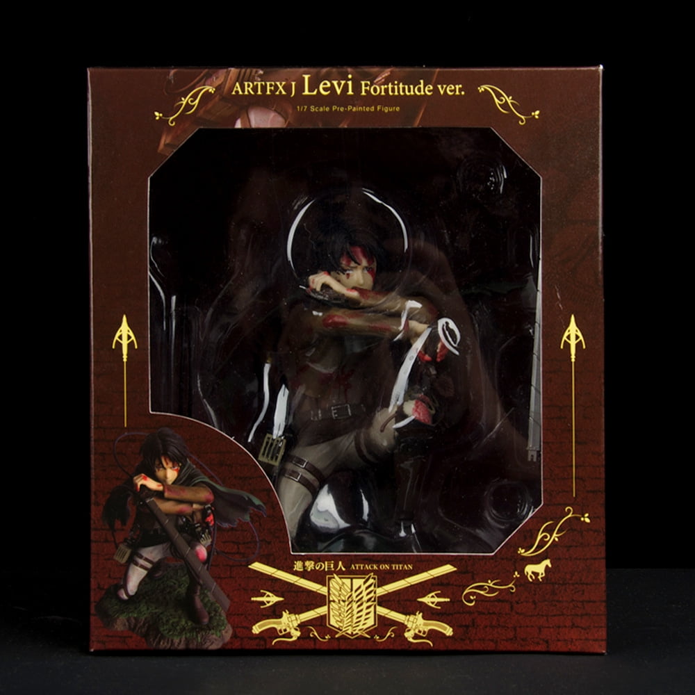 28cm Attack on Titans Levi Ackerman Action Anime Figura Kawai Eren ...