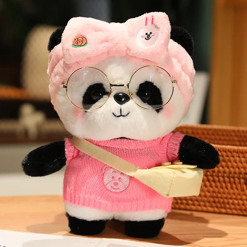 28cm Cute Panda Plush Toys Lovely Soft Stuffed Cartoon Animals Dolls ...