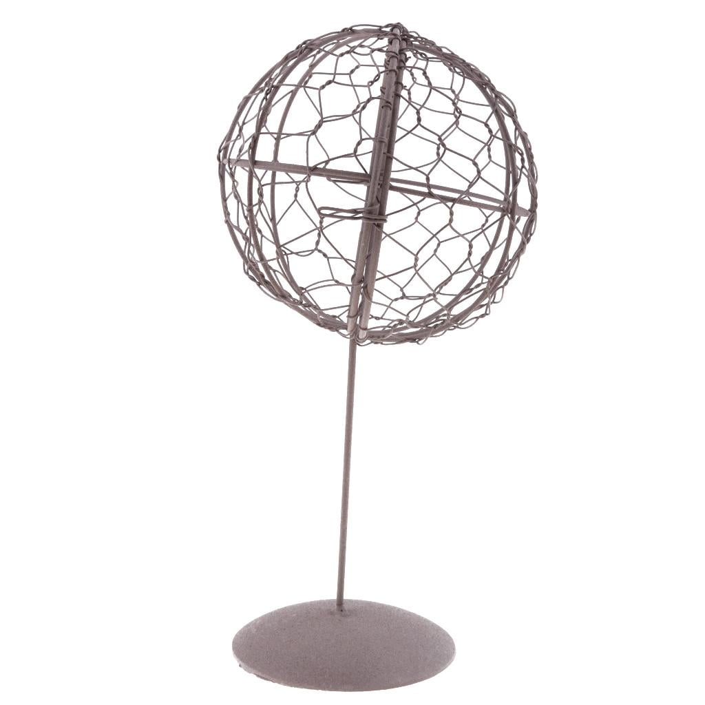 28cm Iron Frame Ball Shaped Metal Planter Wall DIY Decoration - Walmart.com