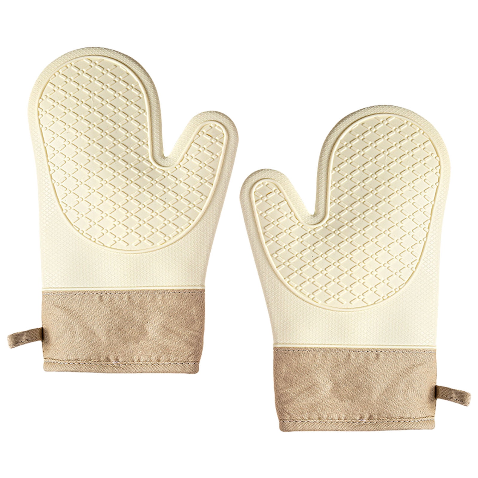 28cm Silicone Oven Mitts Heat Resistant Design Forearm Protect Mitts ...