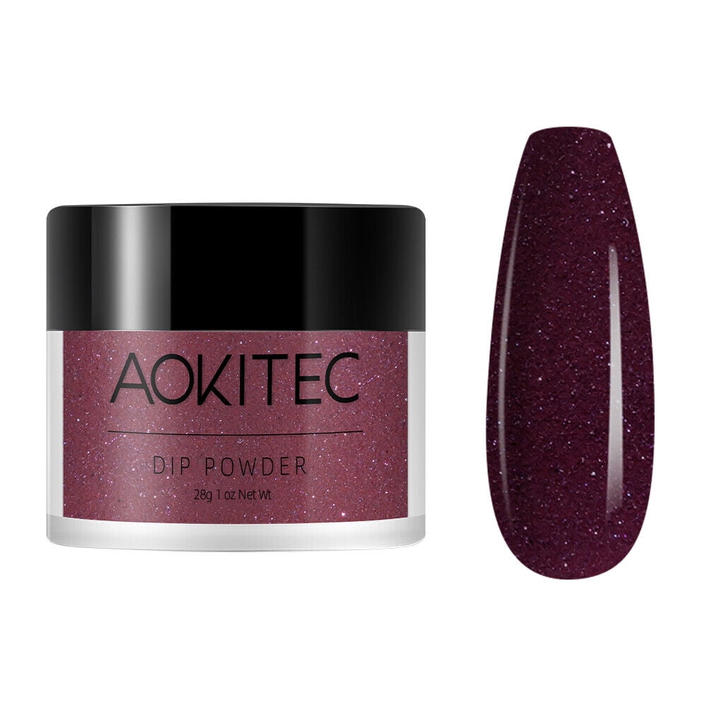 28g Dark Purple Powder Nail Dip Dipping Powder Dip System Starter Kit ...