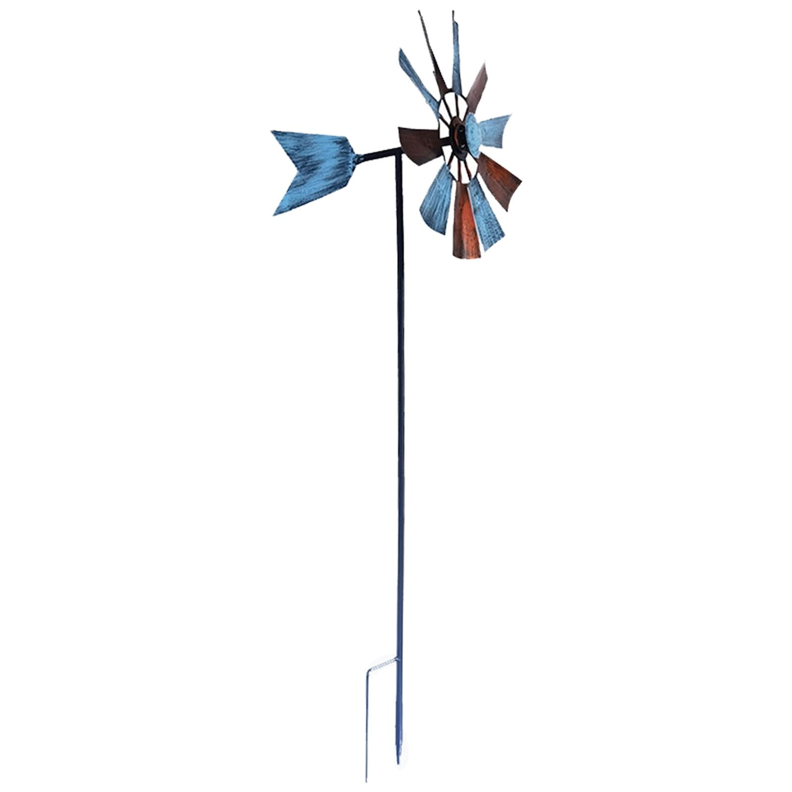 28in Decorative Lawn Ornament Wind Mill Wind for Backyard Yard Decor B ...