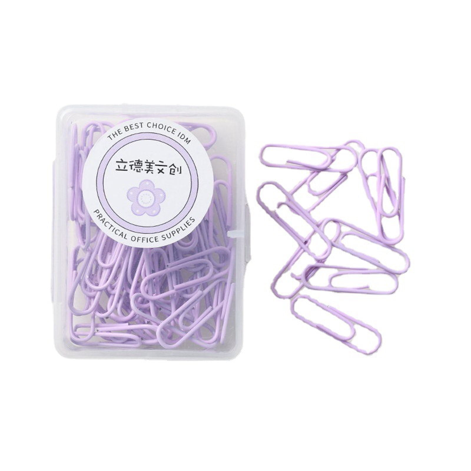 Cute Paper Clips Macaron Color 20/50 Pack Paper Clips 28mm / 50 mm ...