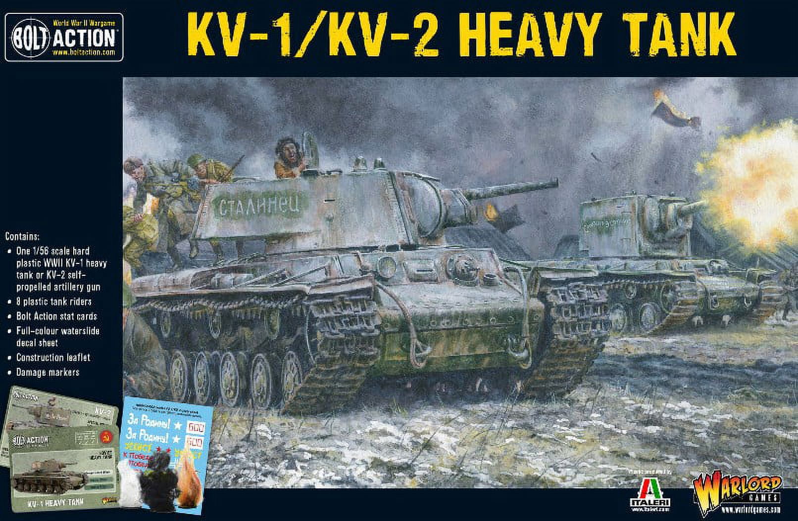 28mm Bolt Action: WWII KV1/KV2 Soviet Heavy Tank (Plastic) - Walmart.com