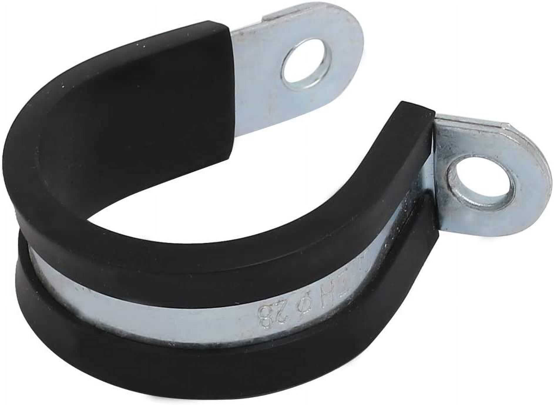 28mm Dia Fastener EPDM Lined R Shaped Zinc Plated Stainless Steel Pipe ...