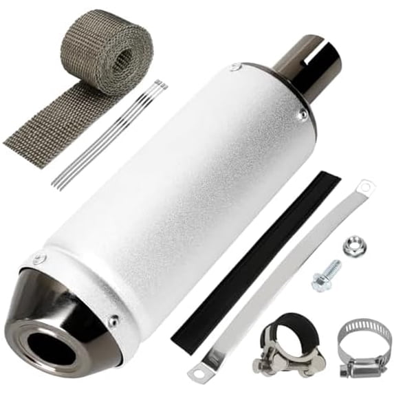 28mm Exhaust Muffler Silencer Compatible with 125cc 110cc 50cc 90cc Pit ...