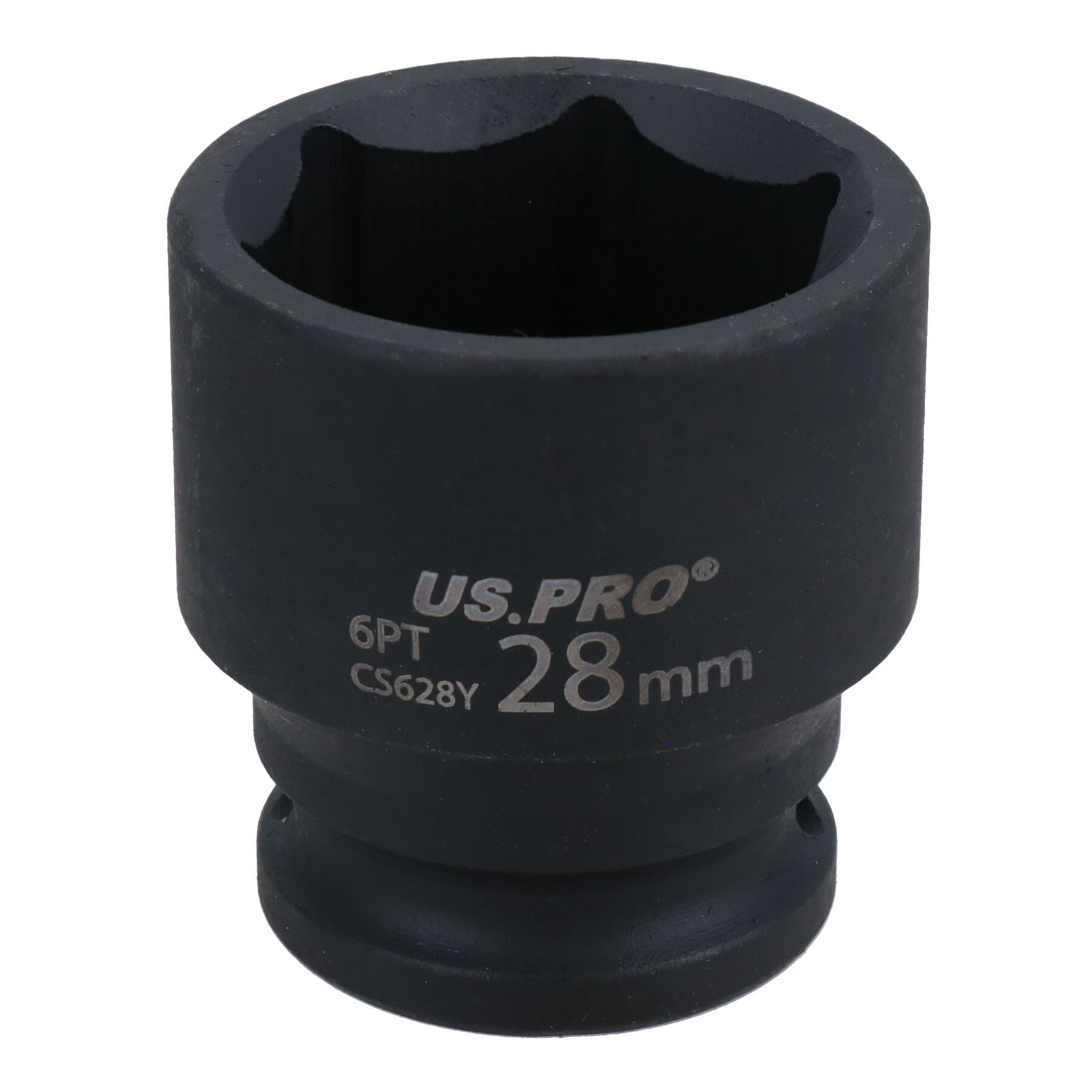 28mm Metric Shallow Impact Impacted European Style Socket 1/2" Drive 6 ...