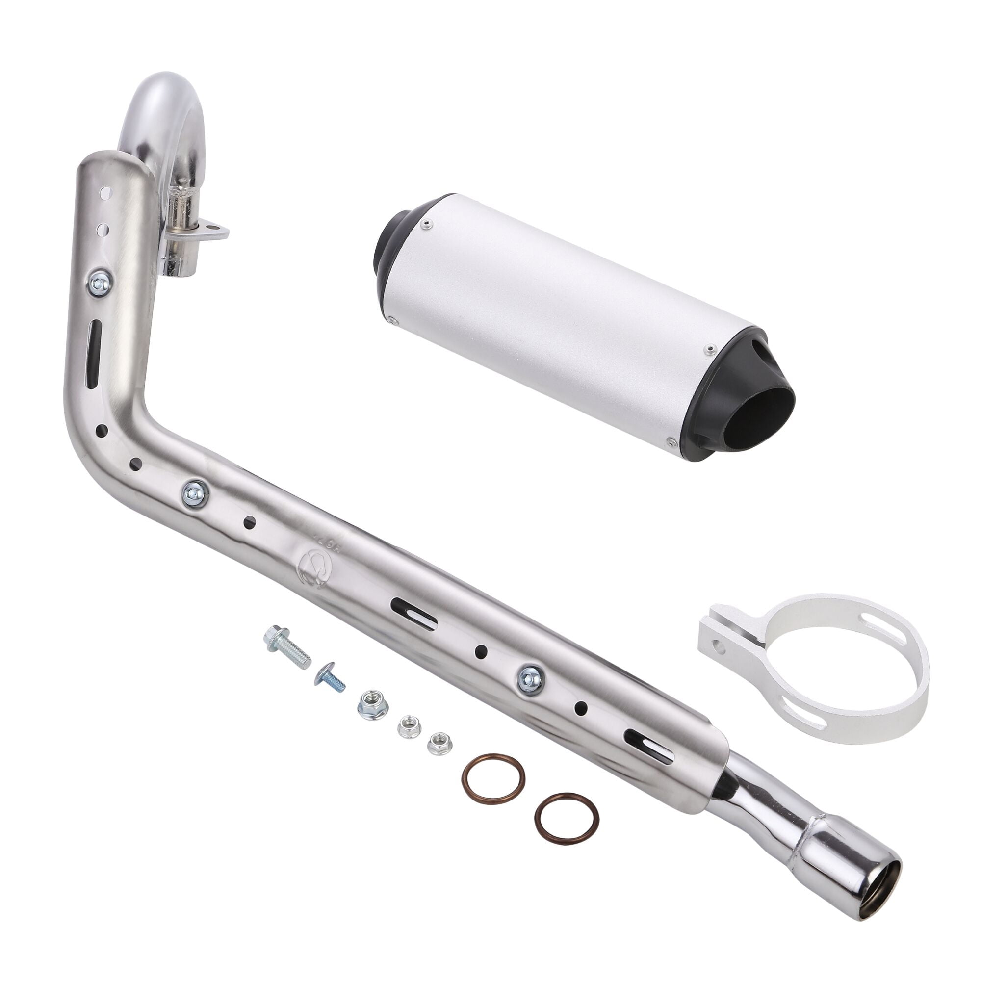 28mm Motorcycle Exhaust Muffler Pipe Unversal For Motorcycle Dirt Bike ...