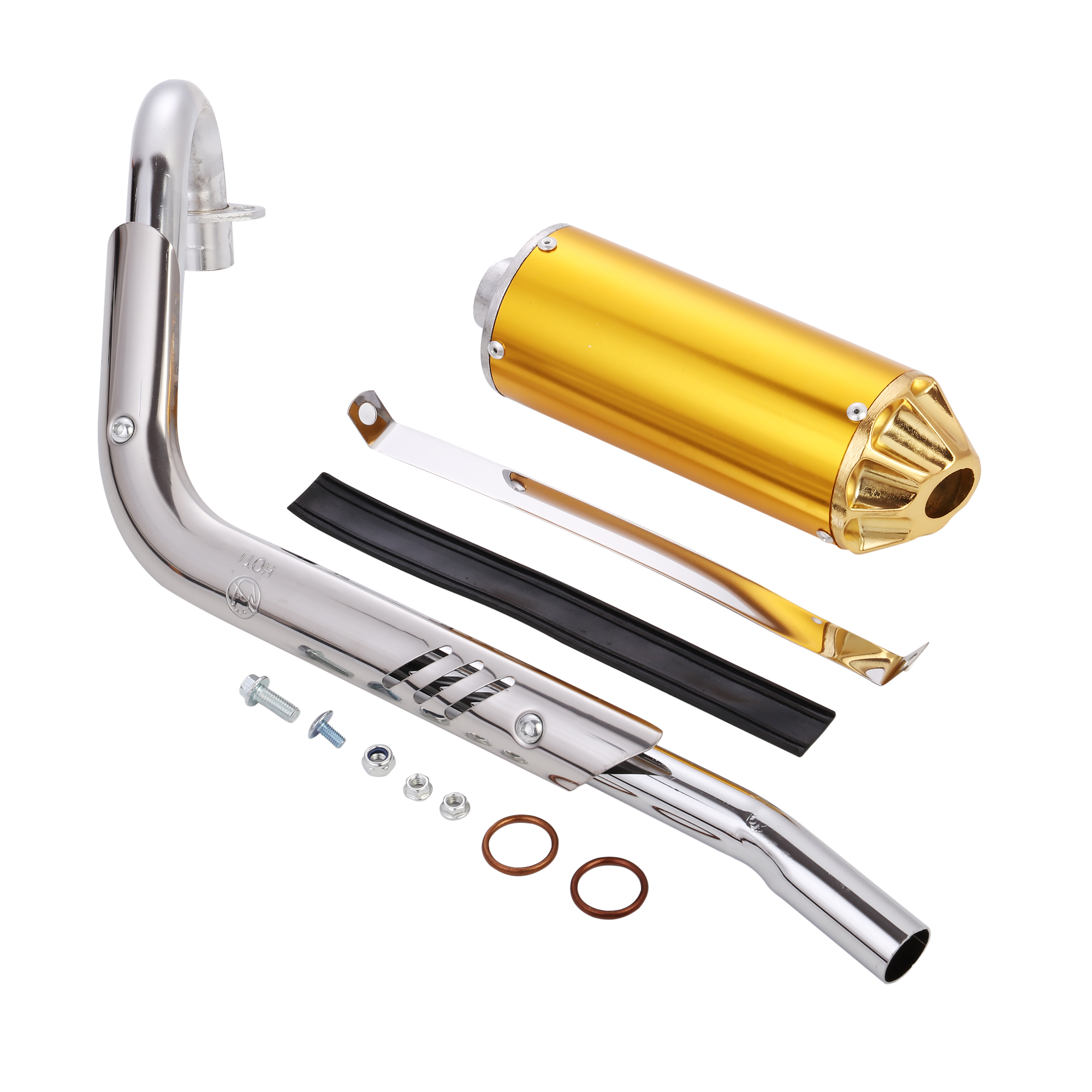 28mm Motorcycle Exhaust Muffler Pipe Unversal For Motorcycle Dirt Bike ...