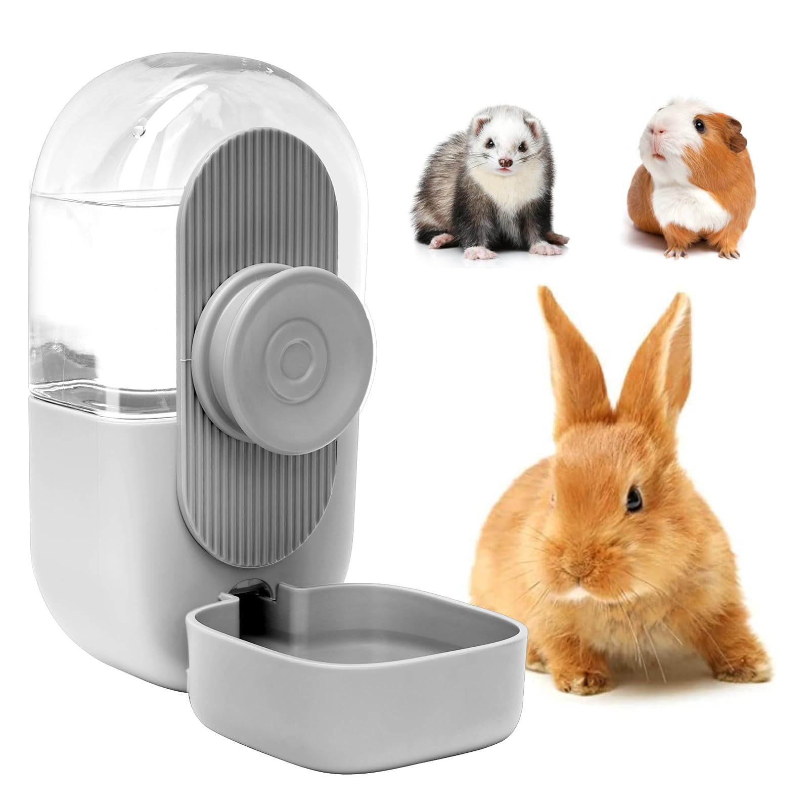 28oz Hanging Automatic Rabbit Water Bottle,Pet Gravity Water Dispenser ...