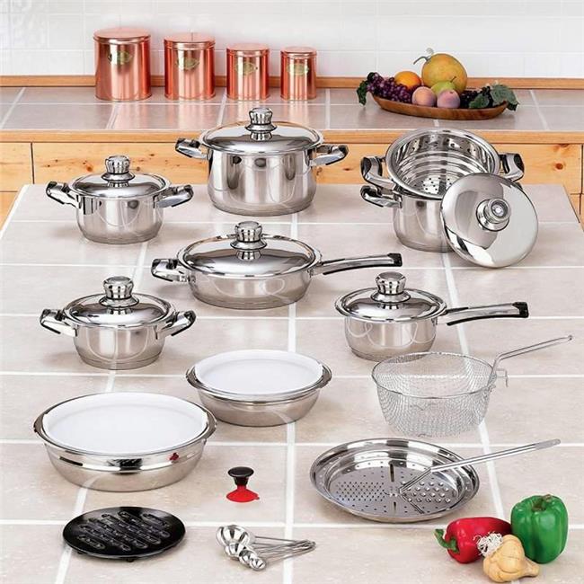 28pc 12-element High-quality Heavy-gauge Stainless Steel Cookware Set ...