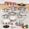 28pc 12-element High-quality Heavy-gauge Stainless Steel Cookware Set ...