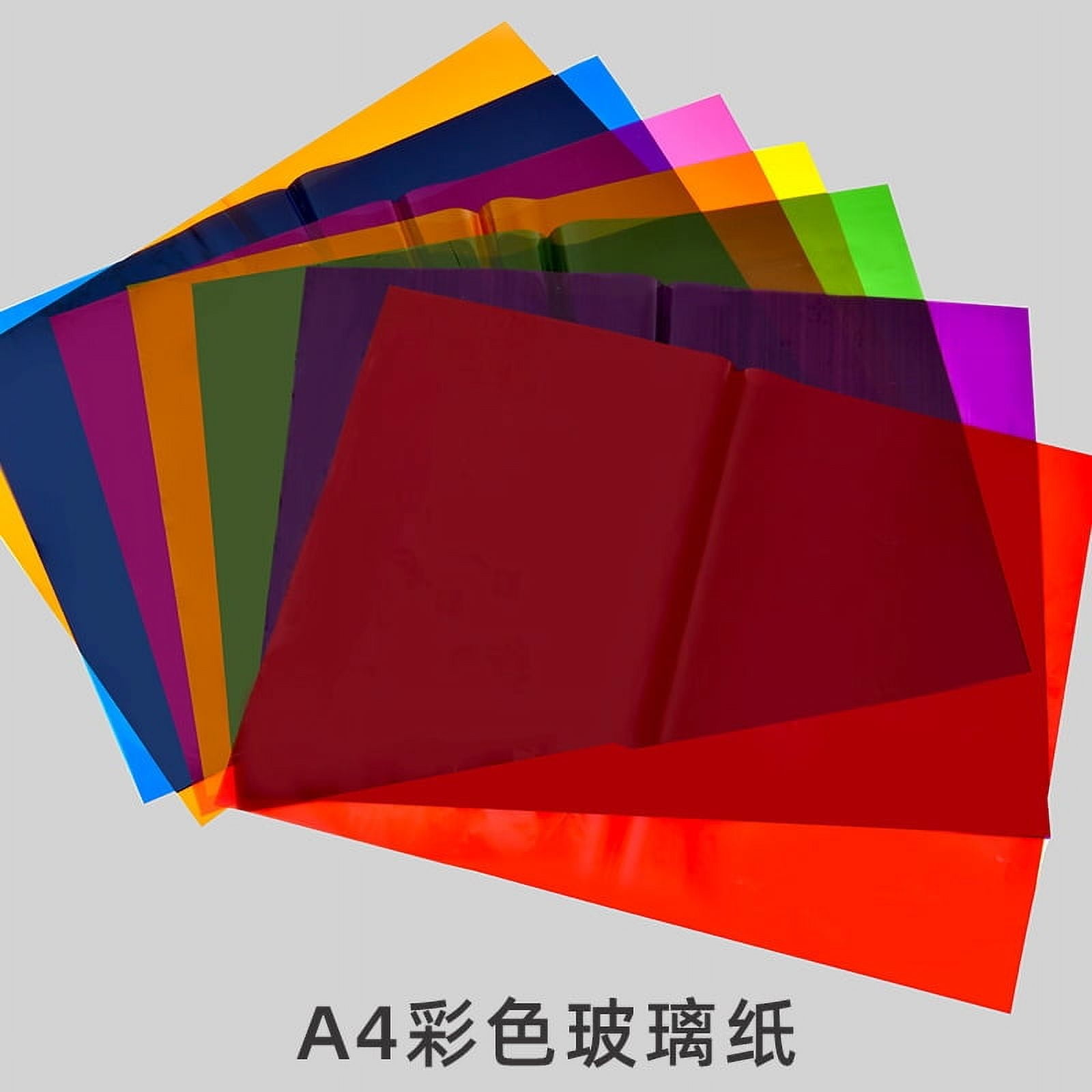 28pcs Colored Transparency Sheets Transparent Cellophane Paper ...