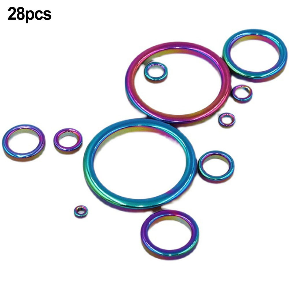 28pcs Fishing Rod Repair Kit Ring Rod Eye Replacement Kit Ceramic Guide ...