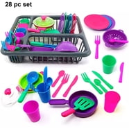 51pcs Kids Pretend Play Kitchen Toy Set with Simulation Utensils, Food ...